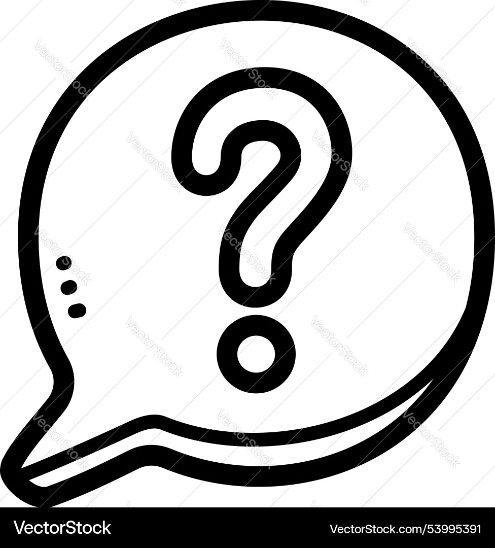 Questions - contact us icons Royalty Free Vector Image