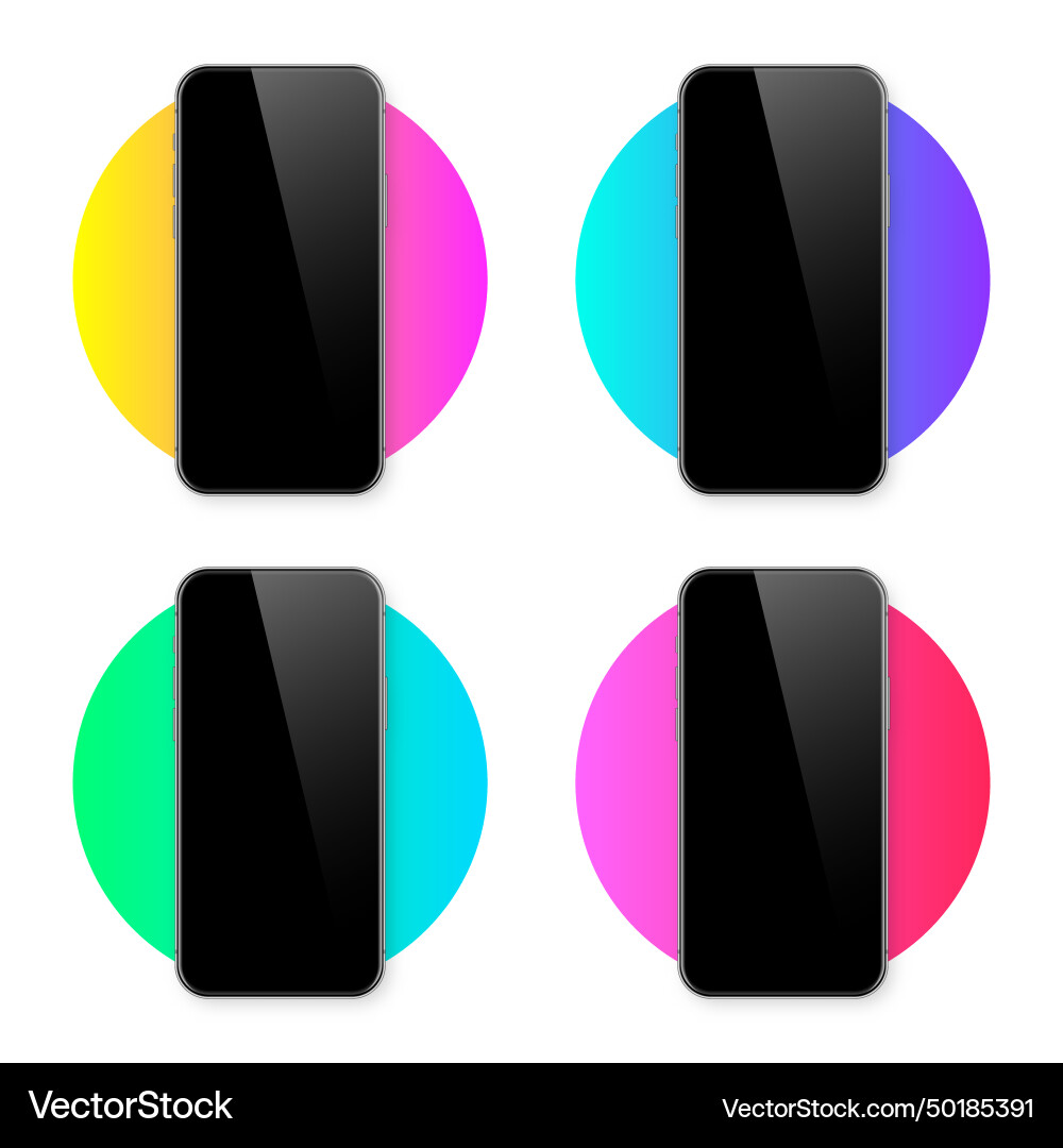 Realistic smartphone with blank touch screen Vector Image