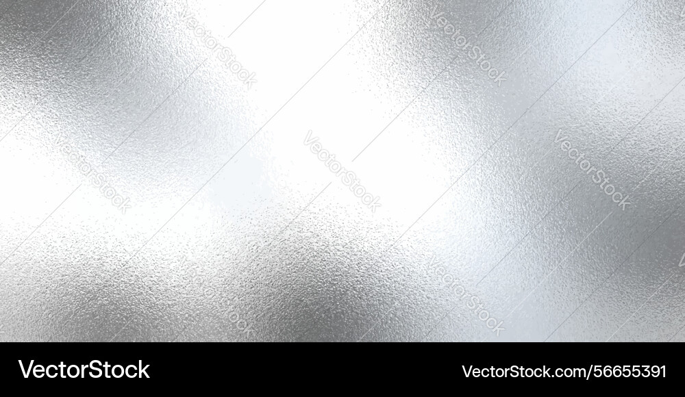 Silver foil texture background light reflection Vector Image