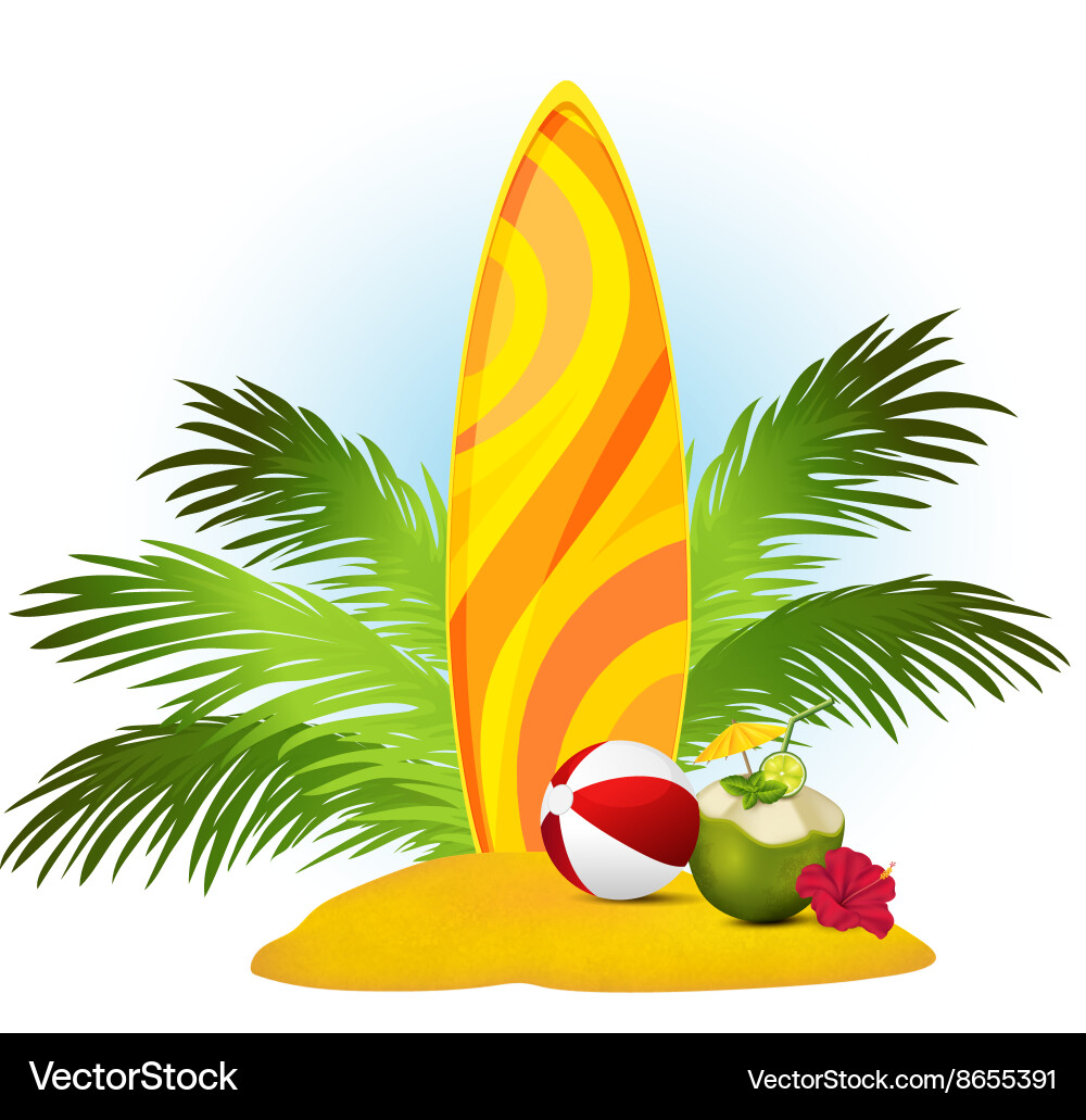 Surfboard Royalty Free Vector Image - VectorStock