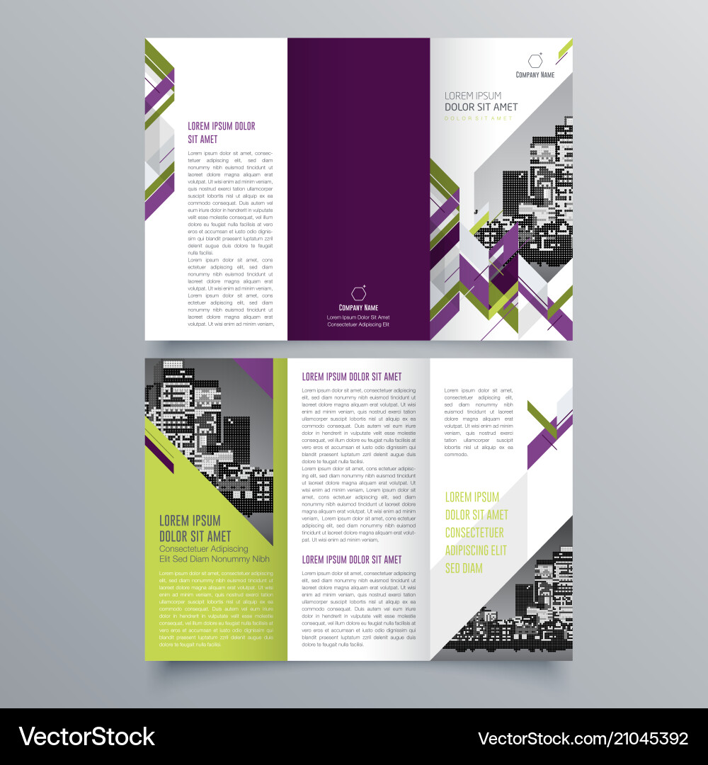 Brochure design 678 Royalty Free Vector Image - VectorStock