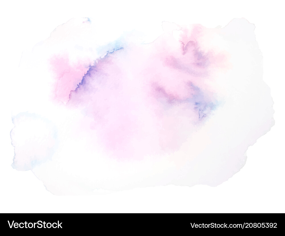 Colorful abstract background soft pink watercolor Vector Image