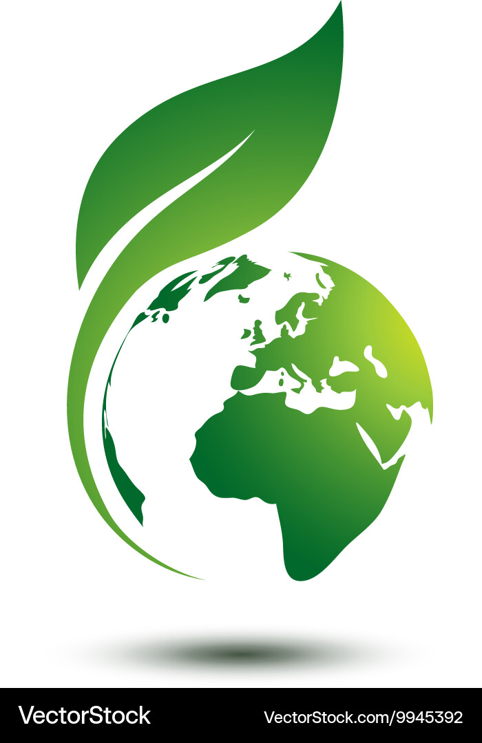 Green earth Royalty Free Vector Image - VectorStock