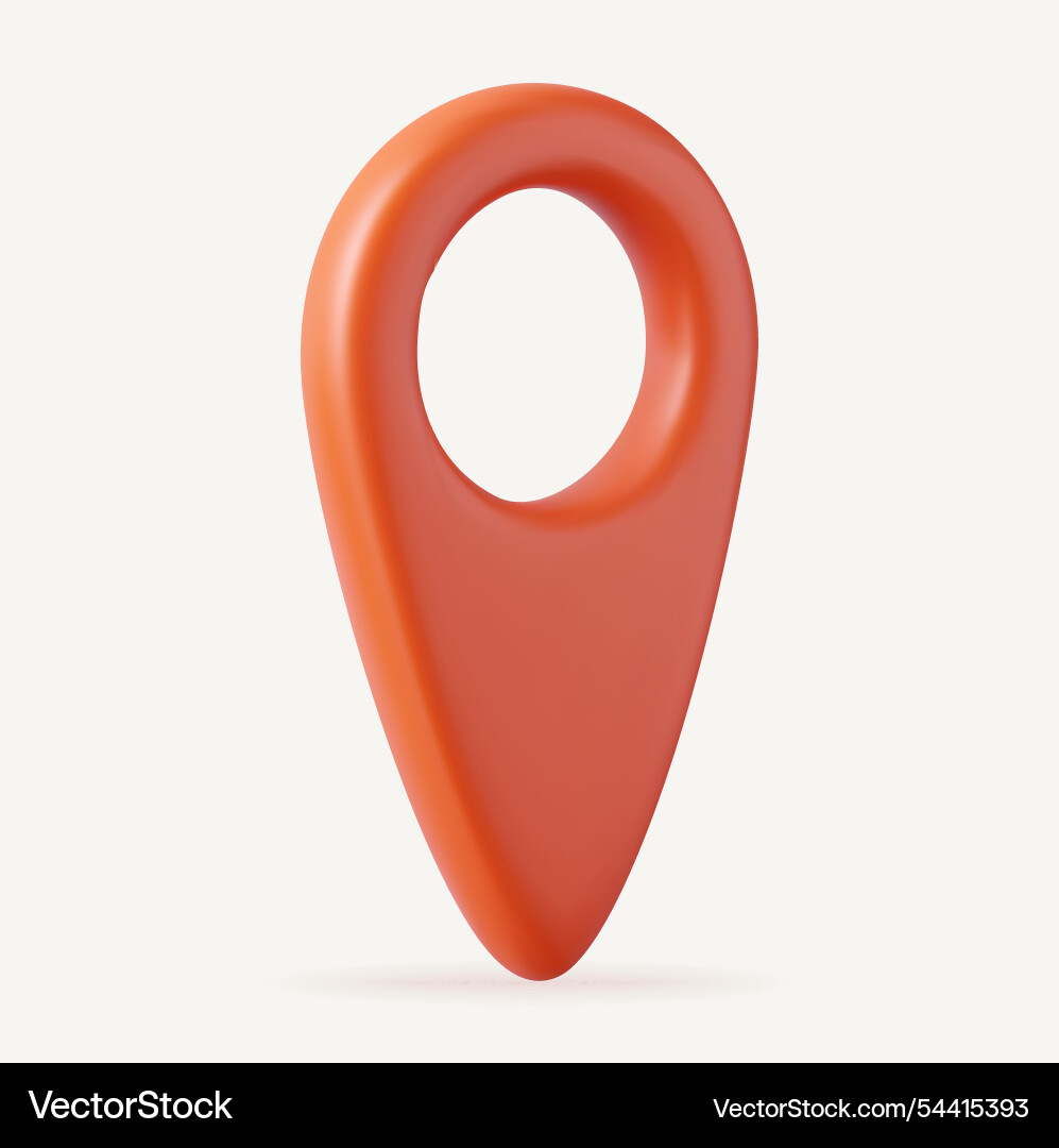 3d mark location locate pin gps map Royalty Free Vector