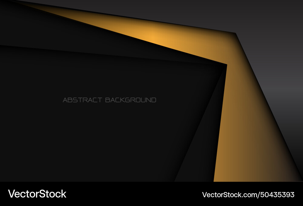 Abstract yellow arrow direction grey metallic Vector Image