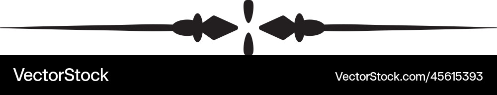 Decorative line ornament element Royalty Free Vector Image