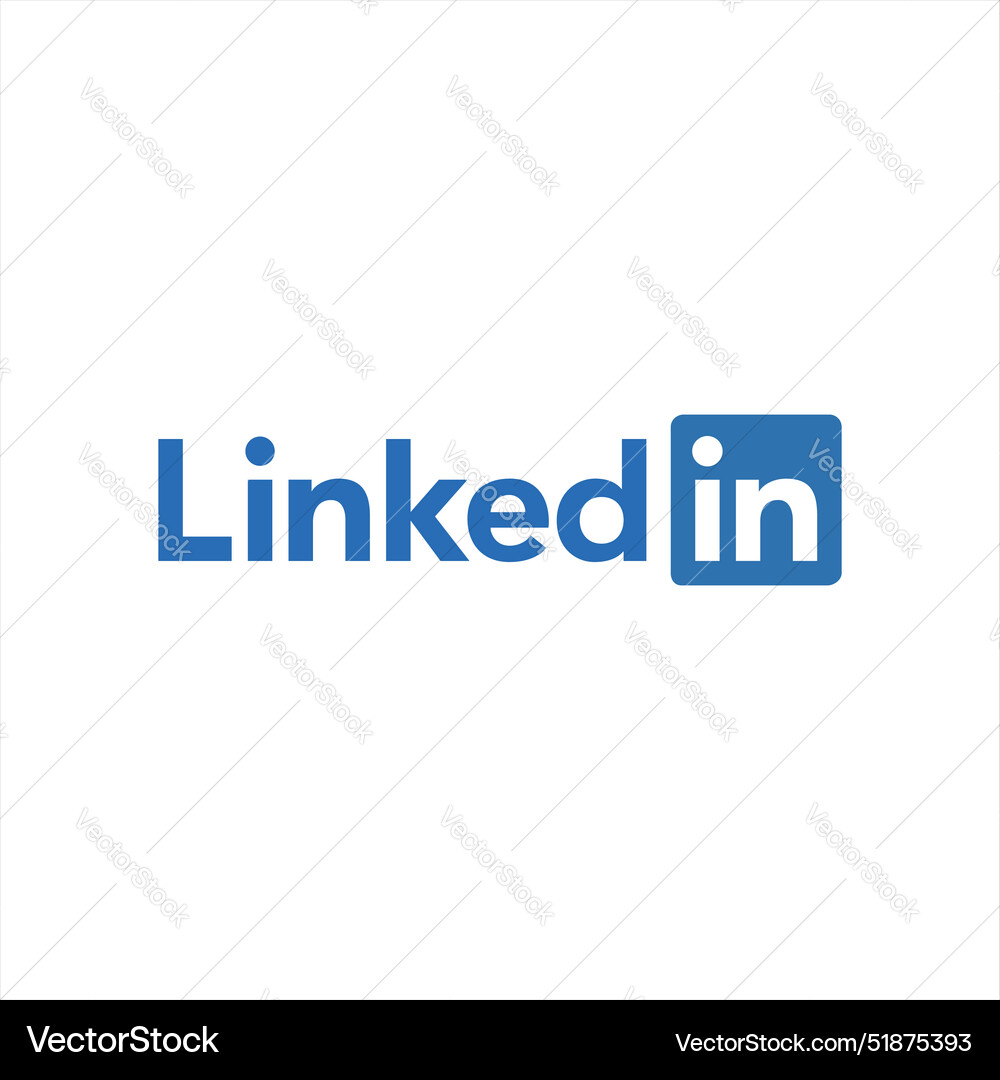 Linkedin new logo Royalty Free Vector Image - VectorStock