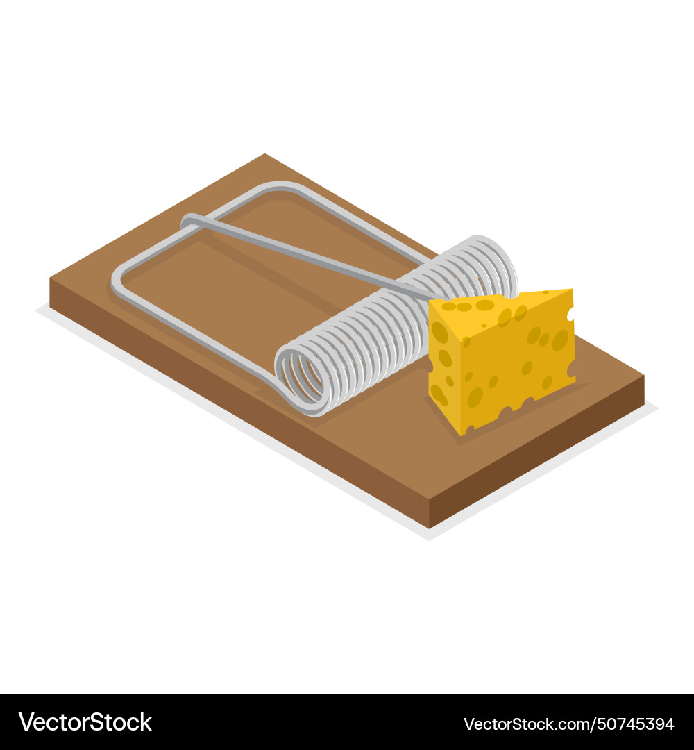 3d isometric flat set of wild animal Royalty Free Vector