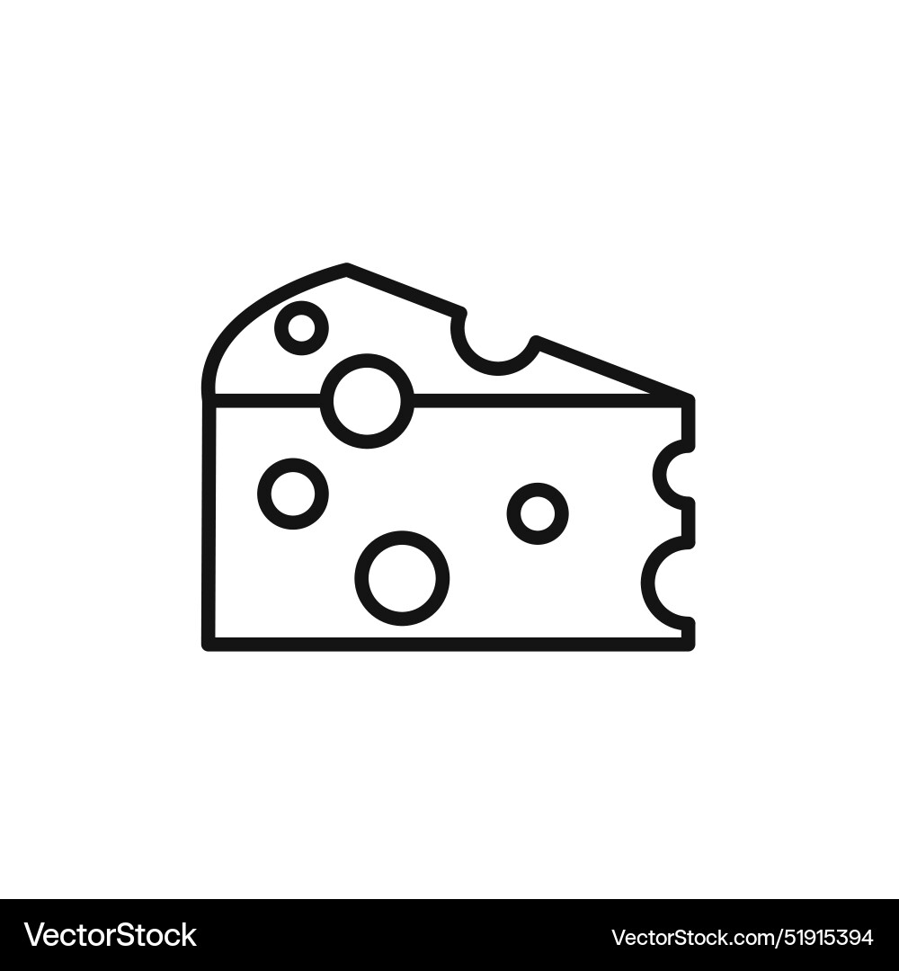 Cheese icon set collection for web Royalty Free Vector Image