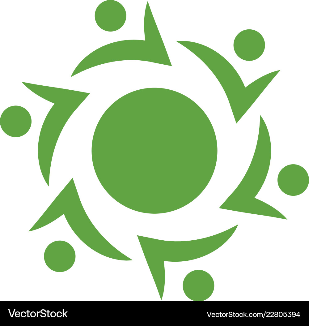 Community wellness graphic design template Vector Image