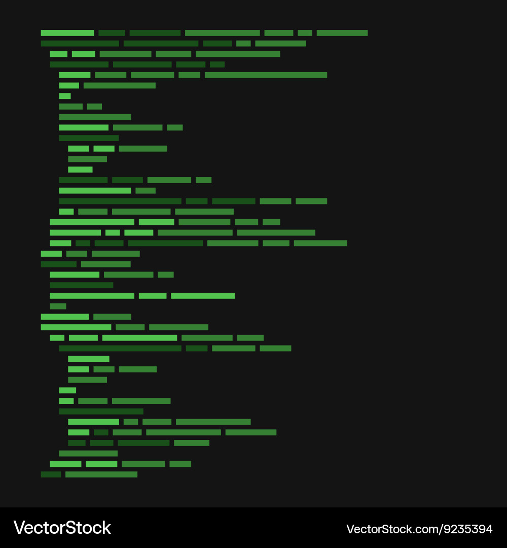 Program code listing abstract programming Vector Image Program code listing abstract programming Vector Image