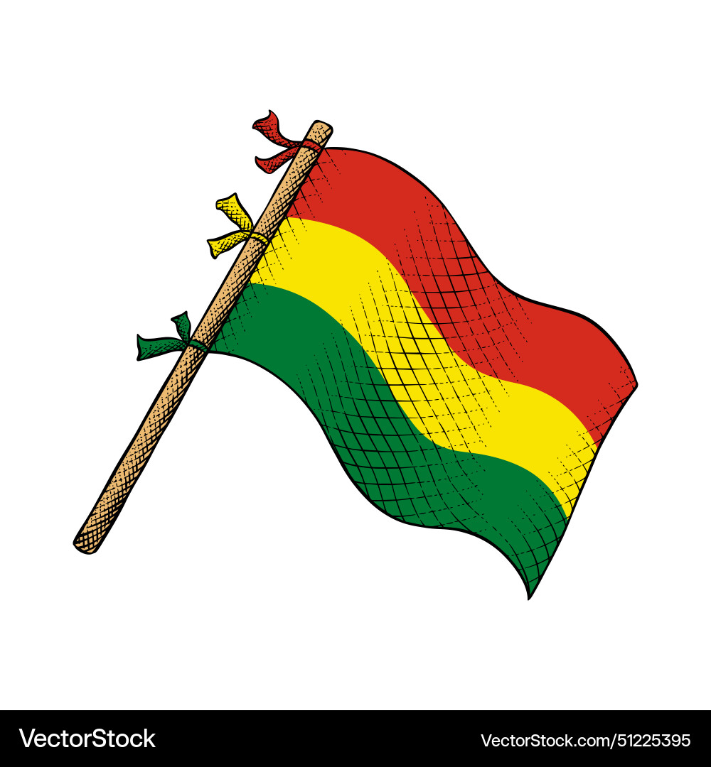 Bolivia flag Royalty Free Vector Image - VectorStock