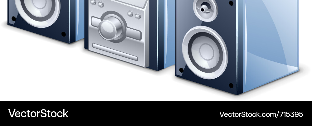 Sound system Royalty Free Vector Image - VectorStock