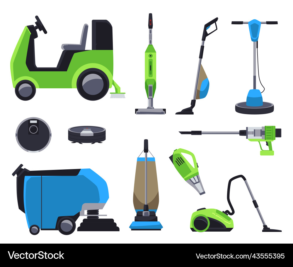 Vacuum cleaner professional and domestic Vector Image