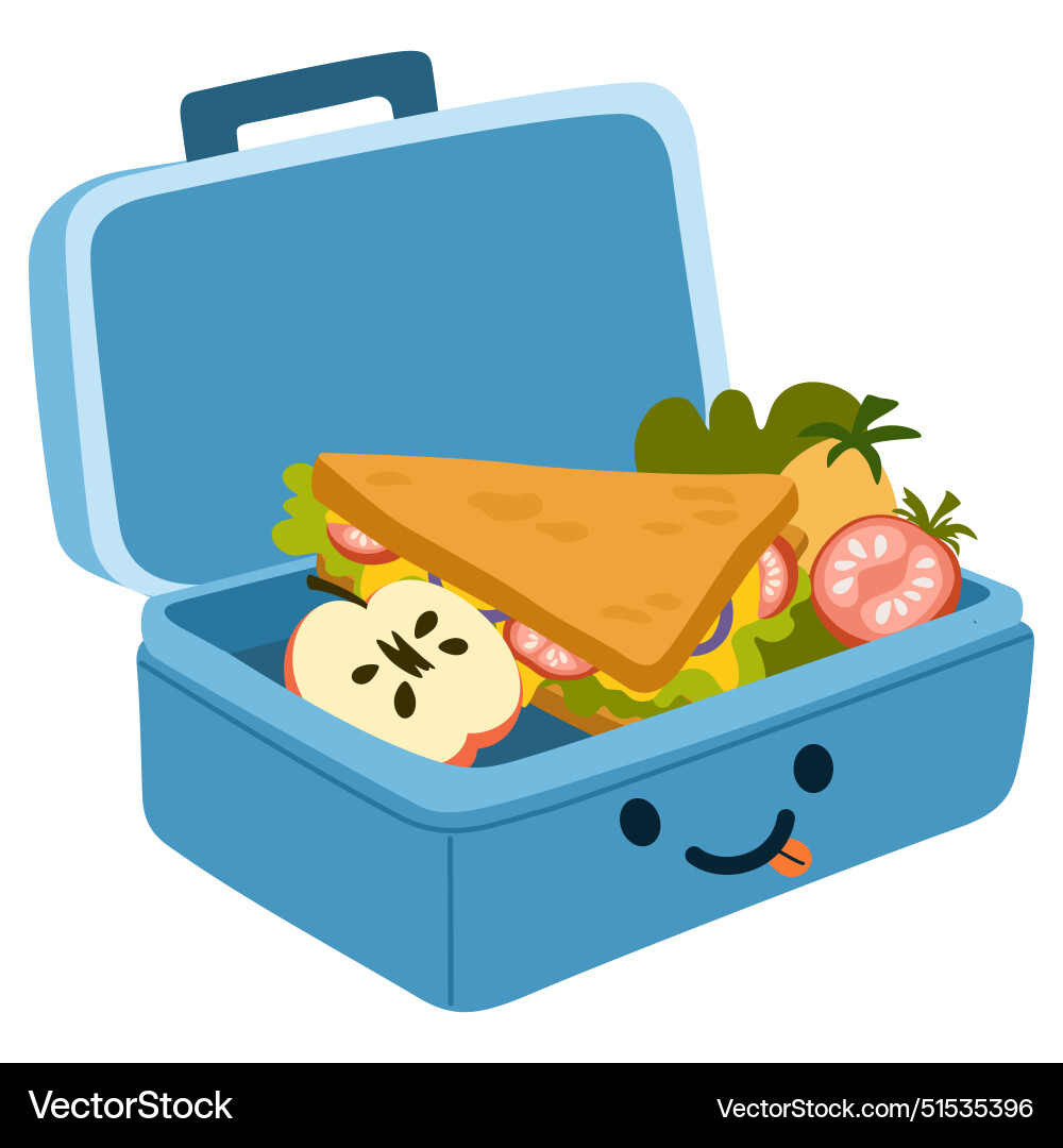 1931 lunch box1 Royalty Free Vector Image - VectorStock