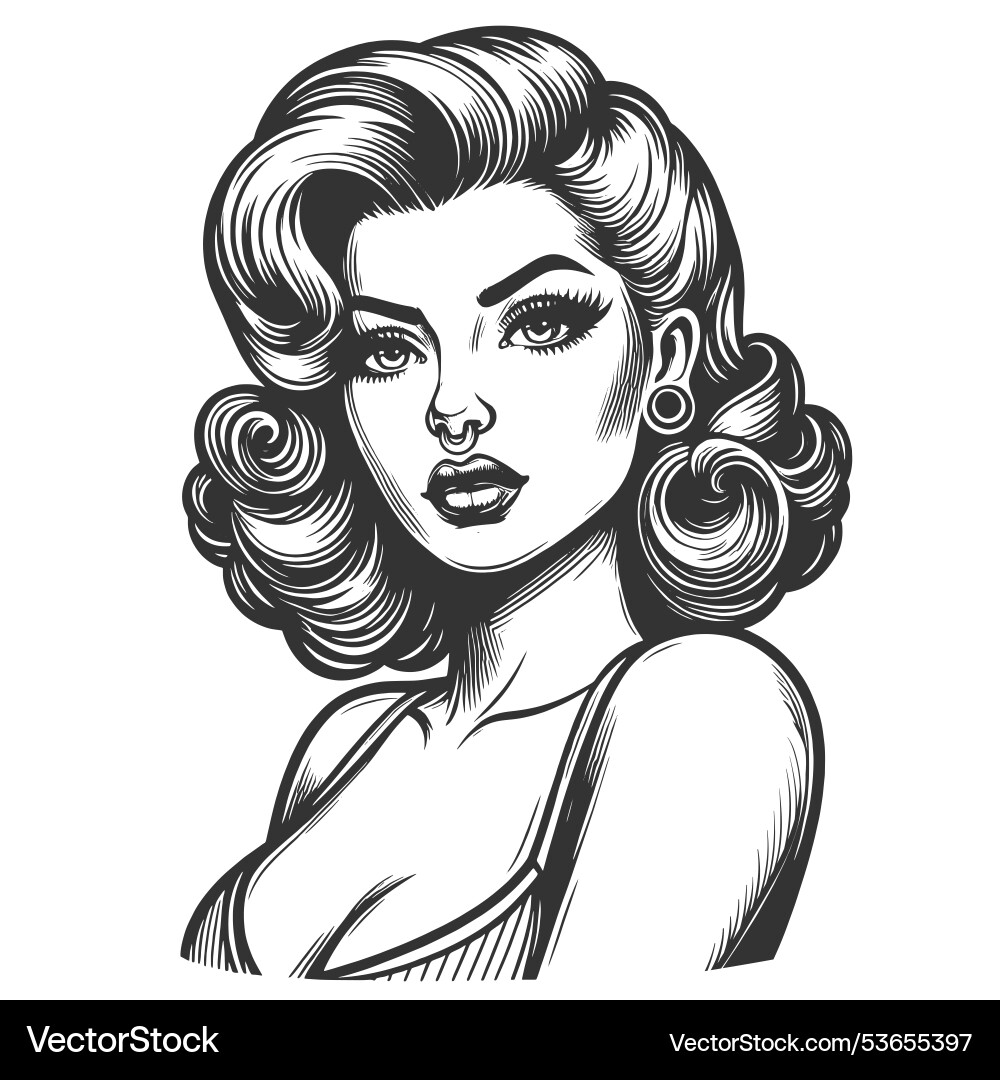 Modern Pin Up Girls Drawings