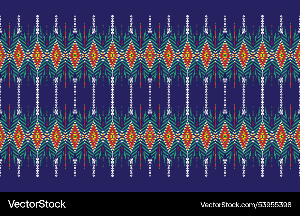Aztec ethnic background design with a seaml Vector Image