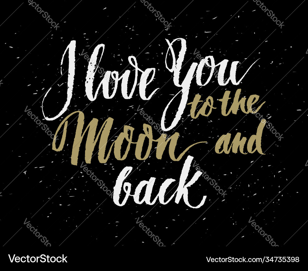 Hand drawn love quote Royalty Free Vector Image