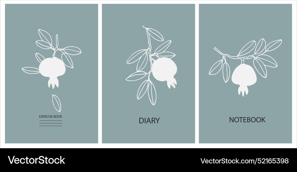 Set of cover page templates based on creative Vector Image