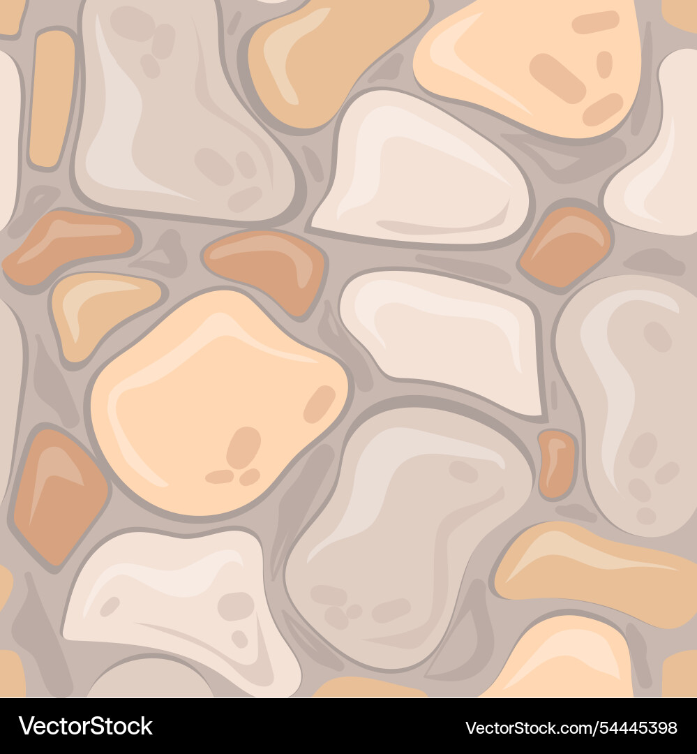 Stone game texture pavement pattern cartoon Vector Image