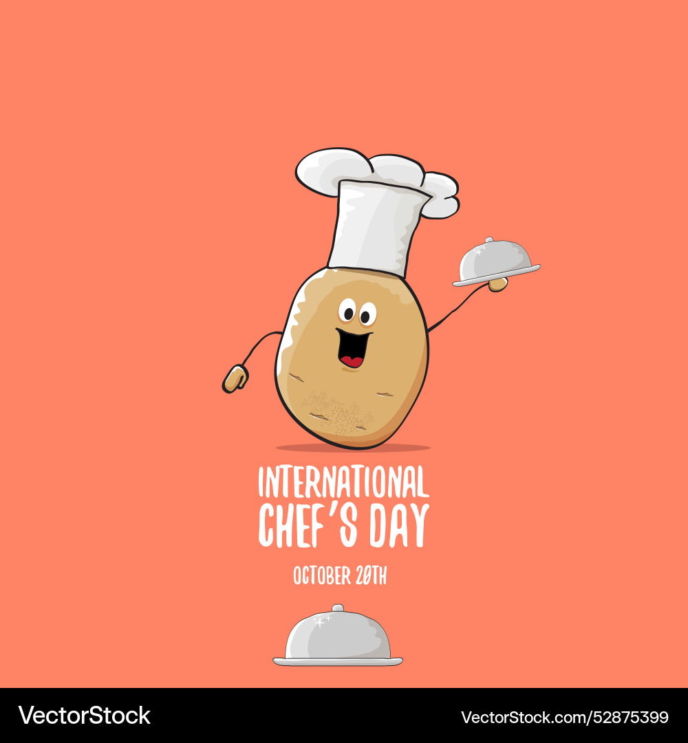 International chef day greeting card Royalty Free Vector