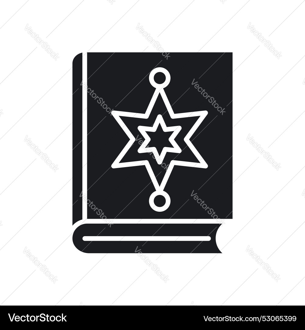 Quran book icon isolated on white background Vector Image