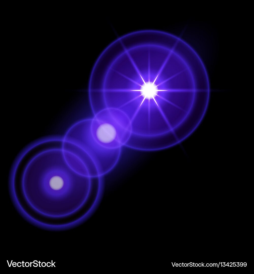 Sunlight Lens Flare Effect Royalty Free Vector Image