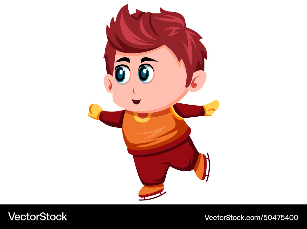 Cute boy character design Royalty Free Vector Image