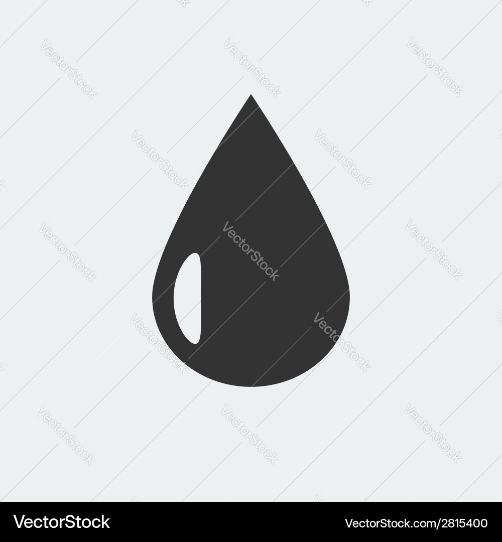 Drop icon Royalty Free Vector Image - VectorStock