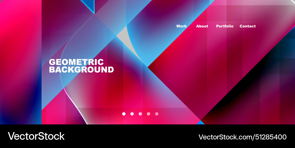 Triangles and geometric shapes composition Vector Image