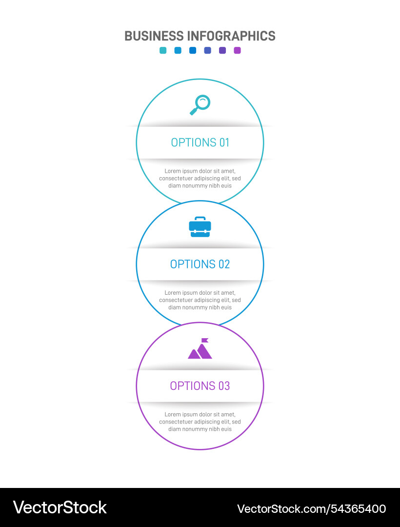 Vertical progress bar featuring 3 arrow-shaped Vector Image