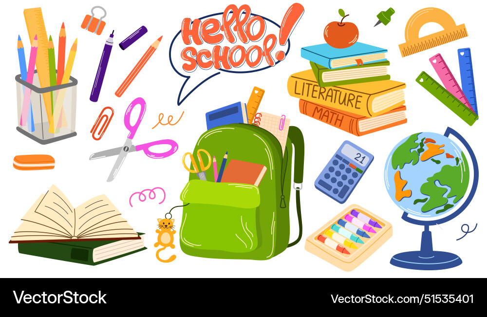 1936 school set Royalty Free Vector Image - VectorStock