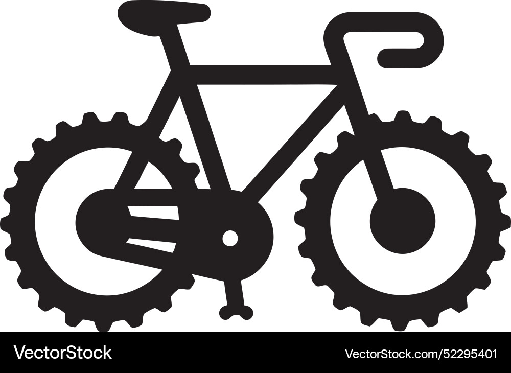 Chic cycle black seriesblackout bikes Royalty Free Vector