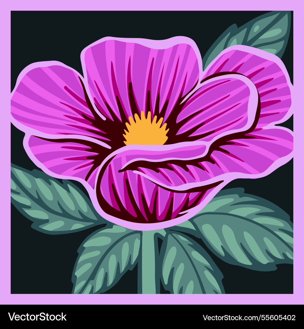 Layered flower paper cut Royalty Free Vector Image