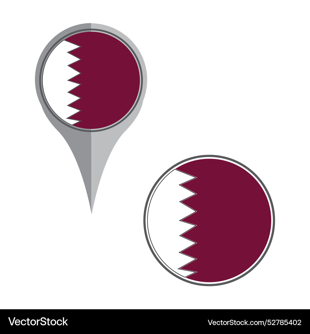 Qatar country flag icon symbol design Royalty Free Vector