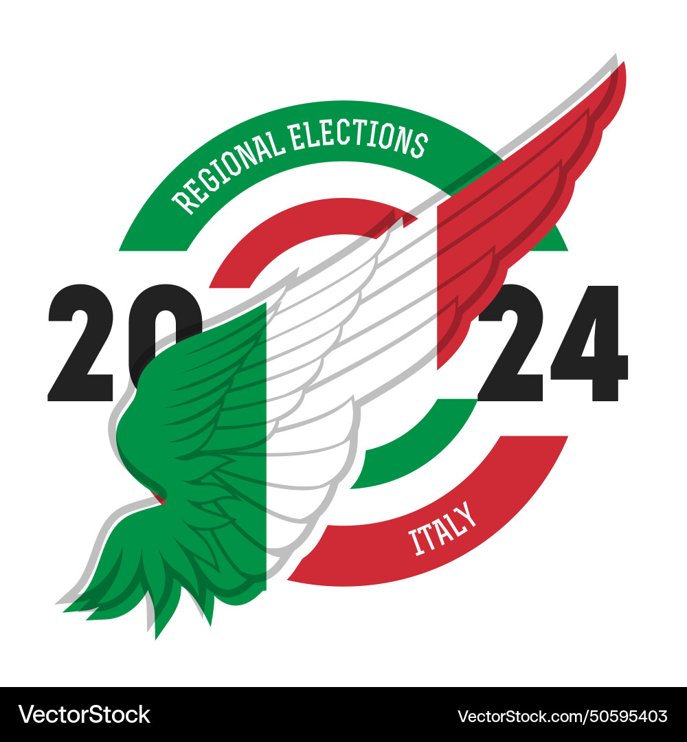 2024 italian regional elections will take place Vector Image