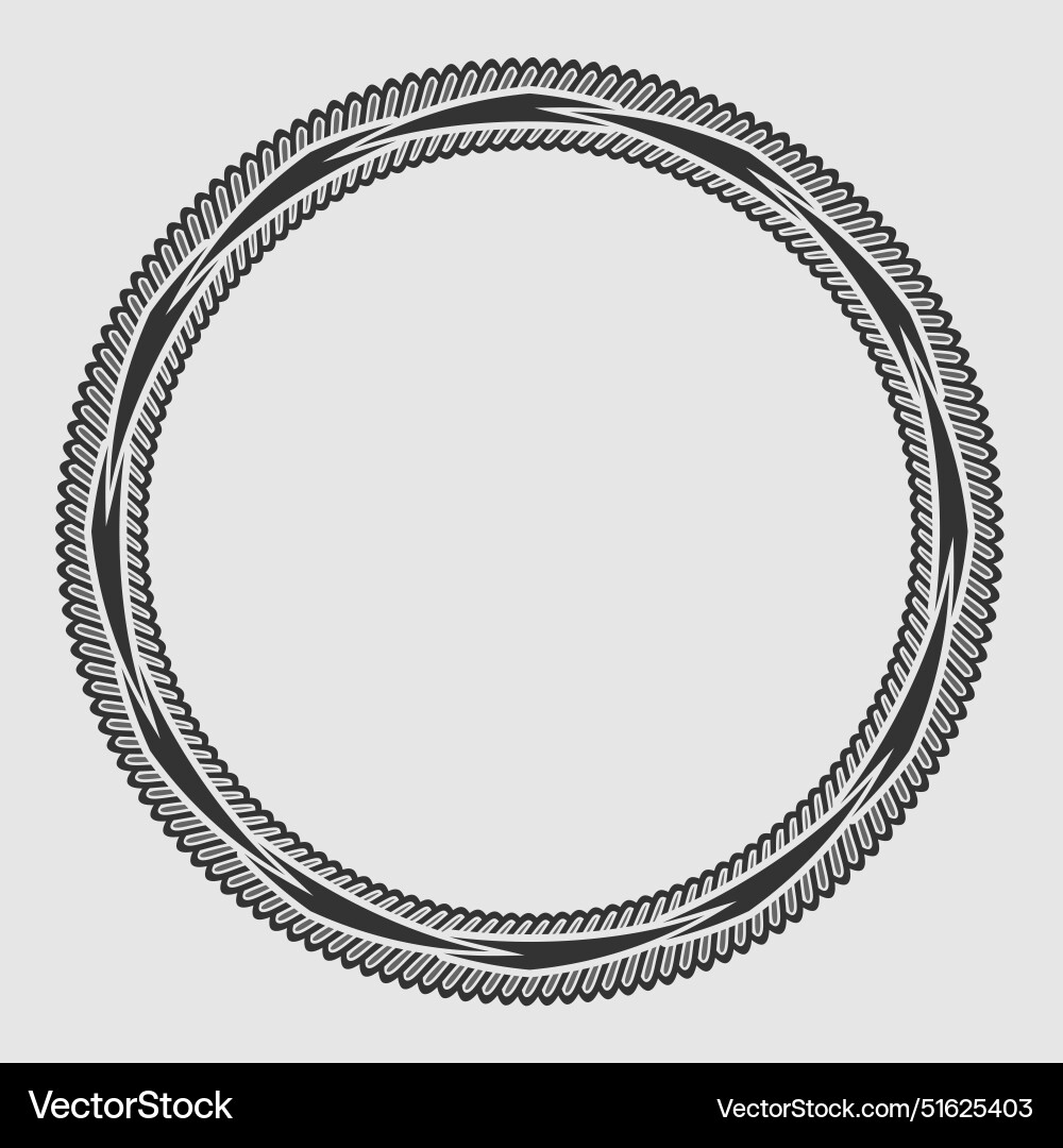 Abstract round frame isolated Royalty Free Vector Image