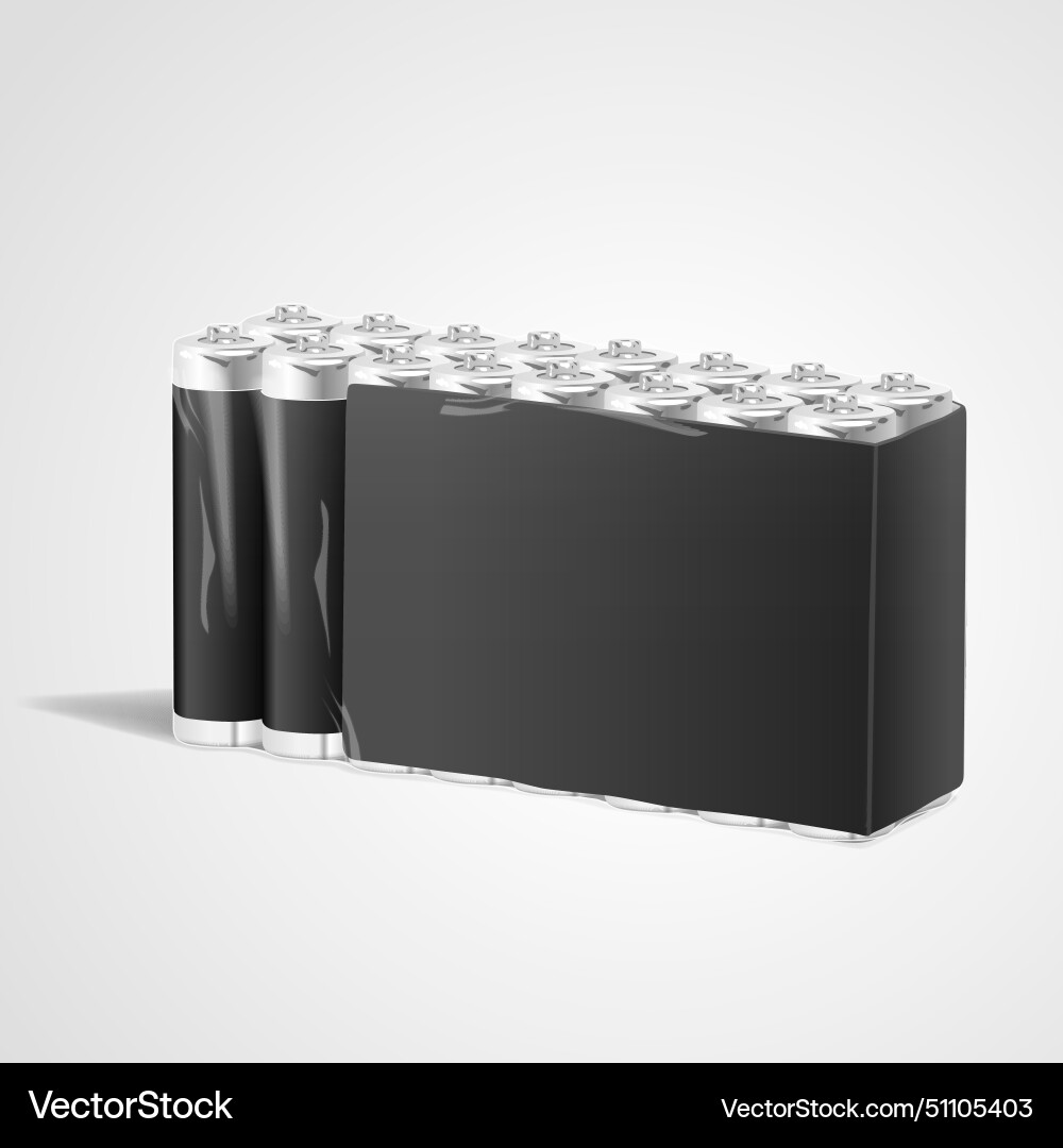Blank batteries set Royalty Free Vector Image - VectorStock