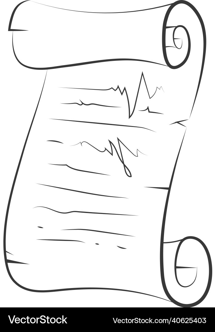 Old Paper Scroll With Writing