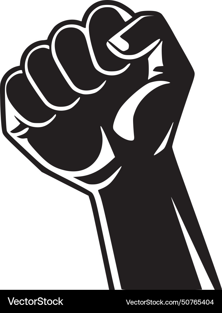 Fist - minimalist and simple silhouette Royalty Free Vector