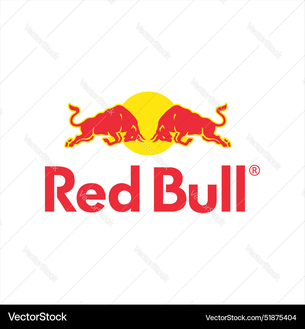 Red bull original logo Royalty Free Vector Image