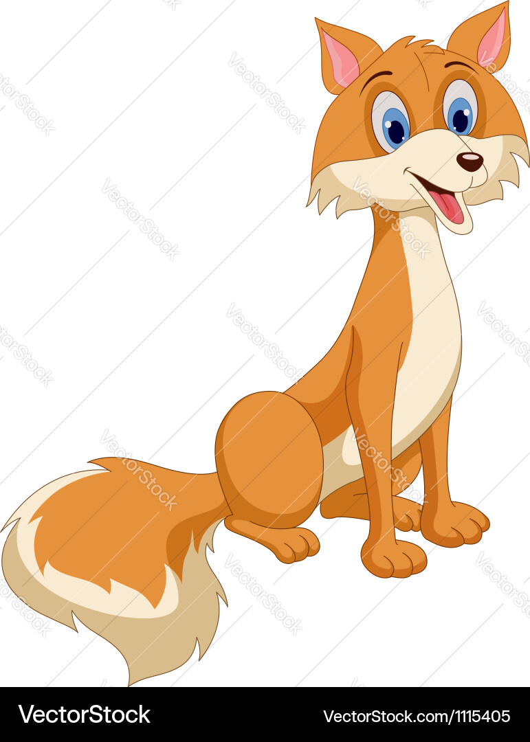 Beautiful fox Royalty Free Vector Image - VectorStock