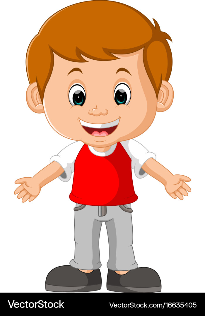 Cute boy cartoon Royalty Free Vector Image - VectorStock