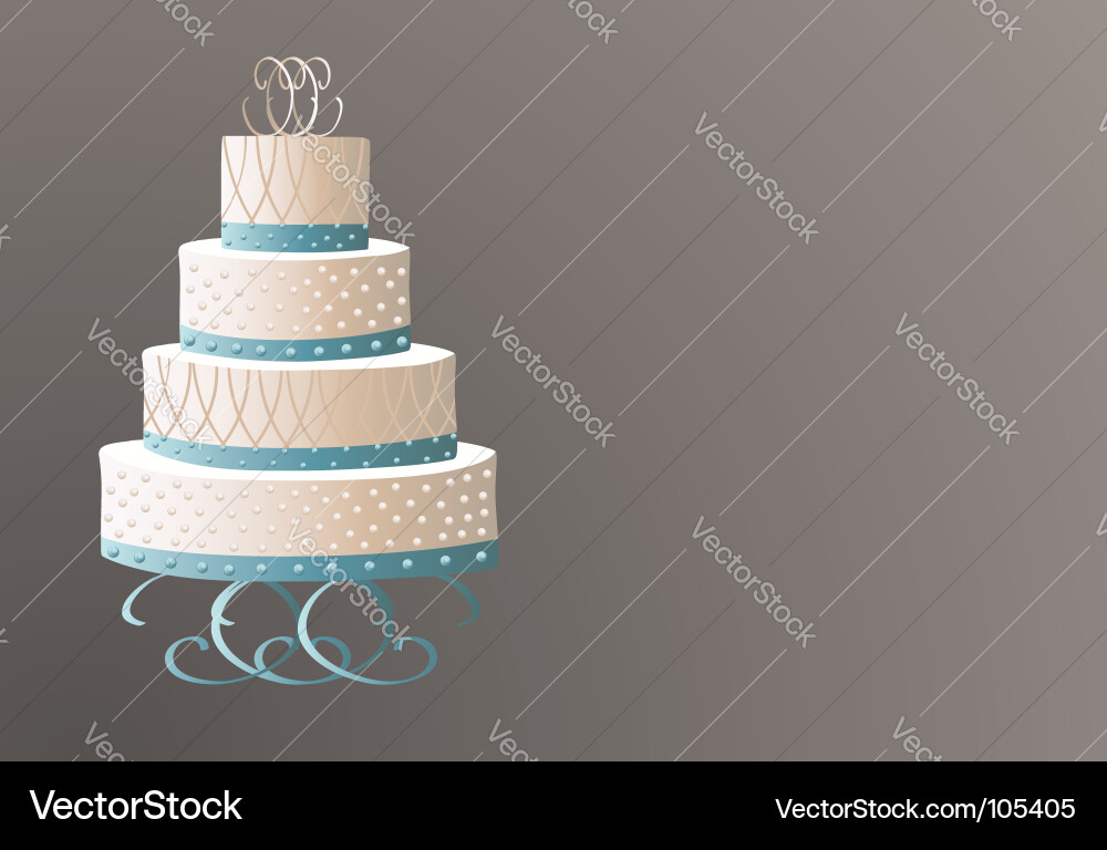 Wedding cake Royalty Free Vector Image - VectorStock