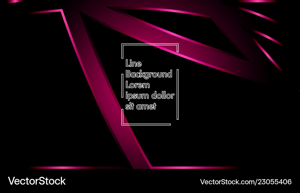 Pink ribbon wave on a black background layout Vector Image