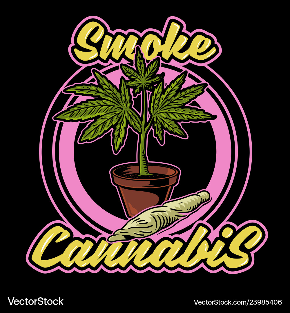 Weed Smoker Logo Cannabis Logo Maker
