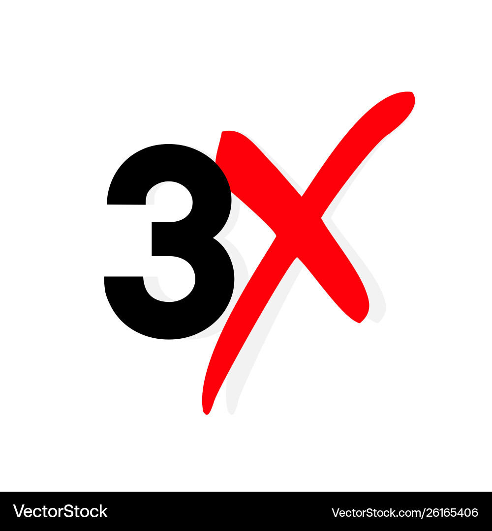 Speedy X3 Logo Icon Royalty Free Vector Image - VectorStock