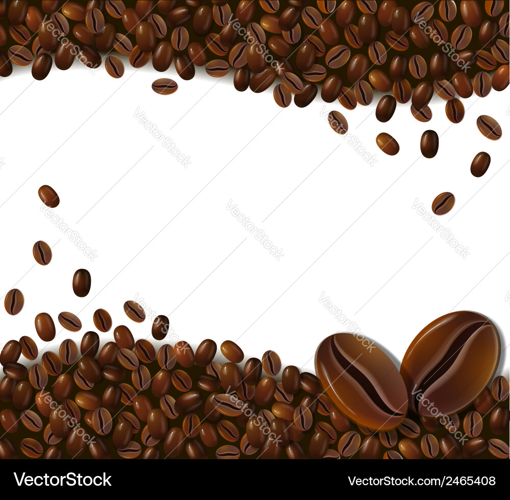 Coffee background Royalty Free Vector Image - VectorStock