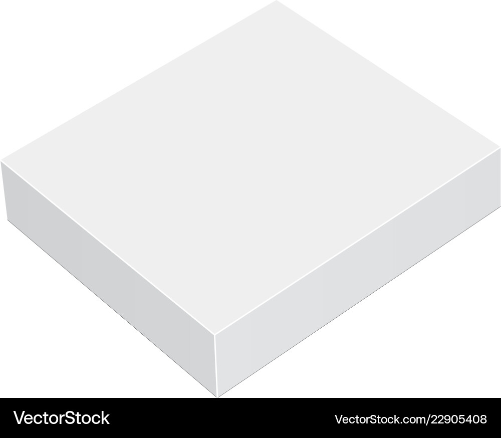 Square box mockup Royalty Free Vector Image - VectorStock