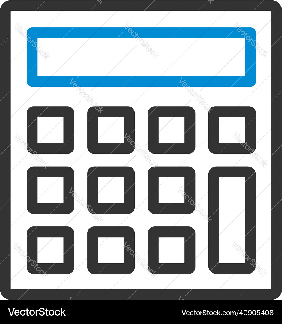 Statistical calculator icon Royalty Free Vector Image